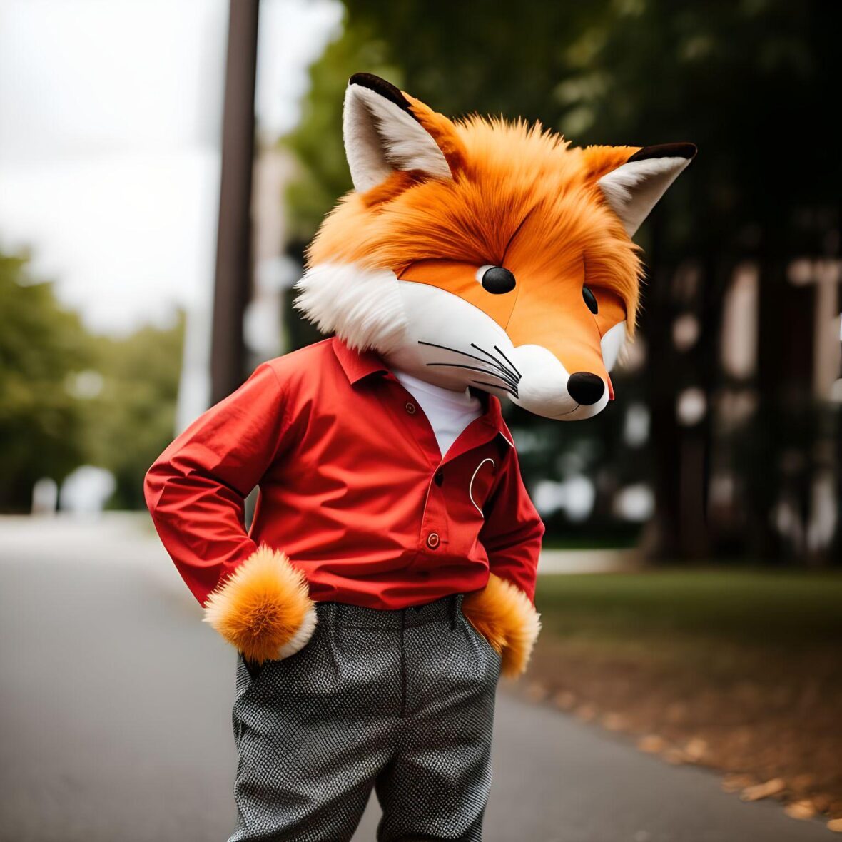 Fox Walking Mascot Costume - Plush Toys Factory ⎟Kids and Stuff ...